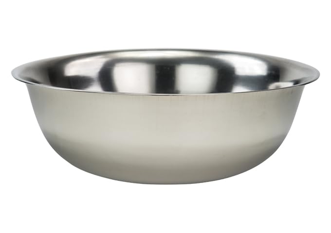 Winco MXBT-500Q Mixing Bowl, 5 Quart, Silver