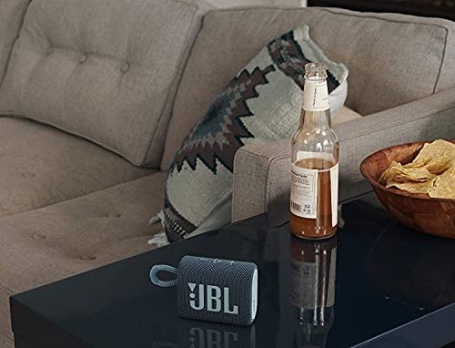 JBL Go 3 Portable Waterproof Wireless IP67 Dustproof Outdoor Bluetooth Speaker (White)