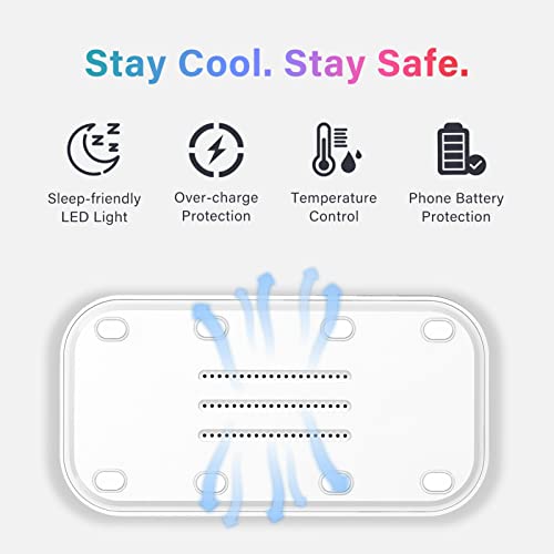 3 in 1 Magnetic Wireless Charger, with 20W USB-C Adapter, Charging Station for Apple Products Compatible with MagSafe for iPhone 14 13 12 Pro Max, Watch Series 1-8, AirPods Pro (White)