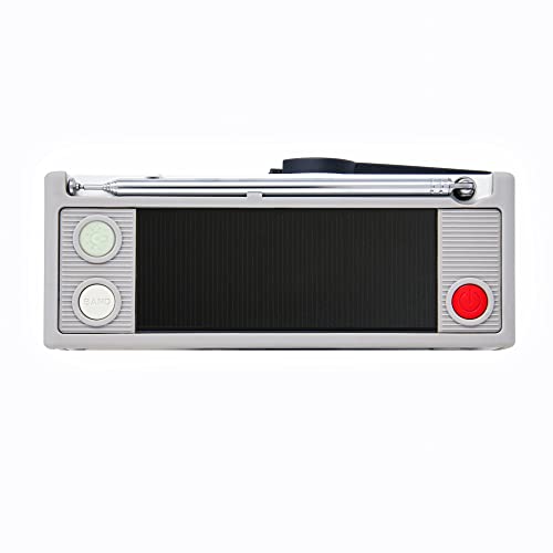 CCRadio Solar Wind-Up Portable Emergency Crank Digital Radio AM, FM, NOAA Weather & Alert, Built in LED Flashlight and Cellphone Charger, Battery Operated & Everyday Use by C. Crane