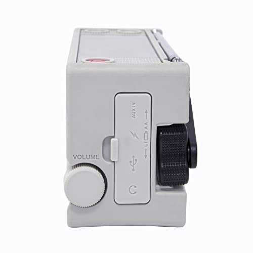 CCRadio Solar Wind-Up Portable Emergency Crank Digital Radio AM, FM, NOAA Weather & Alert, Built in LED Flashlight and Cellphone Charger, Battery Operated & Everyday Use by C. Crane