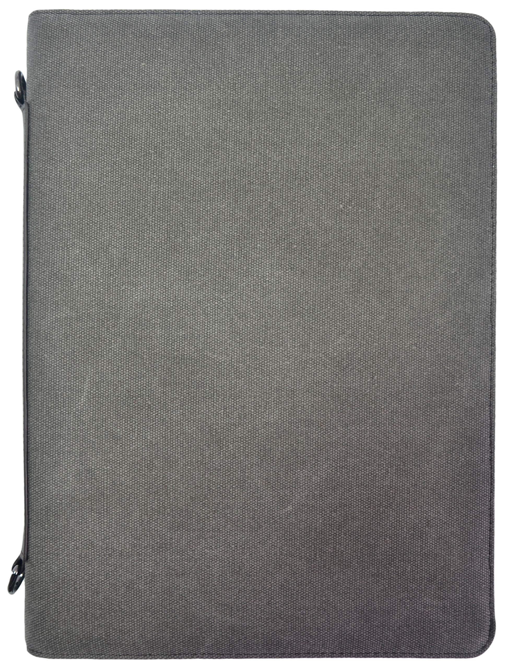 Canvas and Vegan Leather Artist Padfolio by Metier Life | Art Portfolio Organizer and Drawing Pad | Card and Art Material Storage with Included Sketch Book |