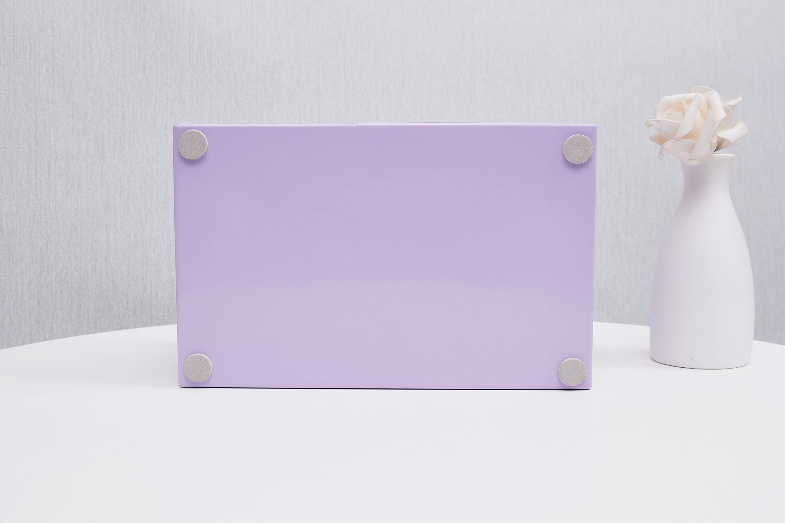 Annova Mesh Desk Organizer Office with 7 Compartments + Drawer/Desk Tidy Candy/Pen Holder/Multifunctional Organizer - Light Purple / Lavender