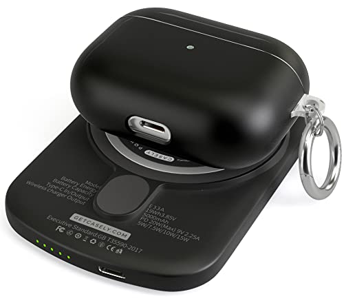 Casely Power Pod | MagSafe Compatible Battery Pack | Black Power Pod (5,000 mAh)