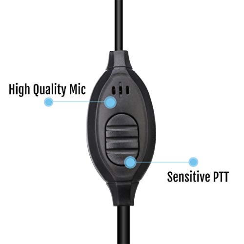 Retevis RT22 Walkie Talkies (6 Pack) with Headset (6 Pack), Rechargeable Hands Free Two Way Radios Bundle RT22 Walkie Talkies Earpiece