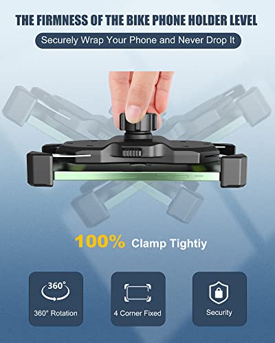 Lonbor Phone Mount for Car【Big Rear Mirrors Friendly】 Rear View Mirror Phone Holder,【2023 Upgraded 4 Clip More Stable】 360 Rotatable and Retractable Car Phone Holder Fit All Mobiles & Vehicles