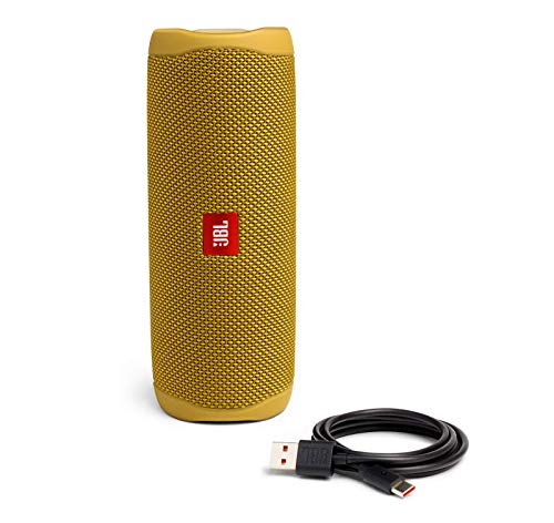 JBL FLIP 5 Waterproof Portable Bluetooth Speaker - Yellow (Renewed)