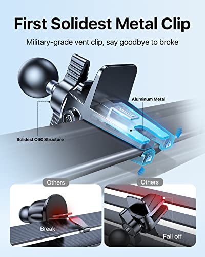 andobil Magnetic Phone Holder for Car - Strongest Magnet & Safer Driving, MagSafe Vent Mount 360° Adjustable Magnetic Phone Holder Compatible with iPhone14 Pro/14 13 12 Pro Max MagSafe Car Accessories