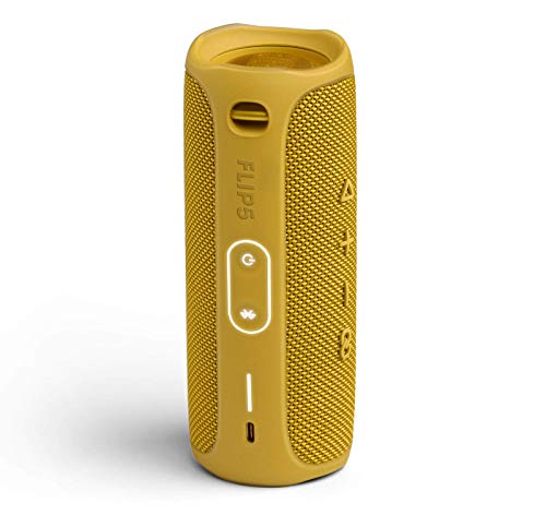 JBL FLIP 5 Waterproof Portable Bluetooth Speaker - Yellow (Renewed)