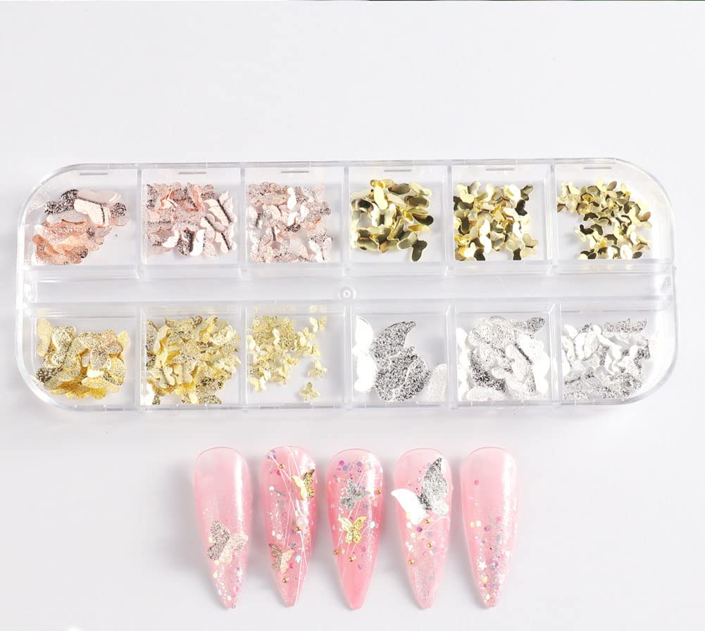 3D Butterfly Pearl Nail Charms Gems Accessories Flamingo Summer Party Nail Art Decoration Sticker Hand Account Stickers 3 Piece Set