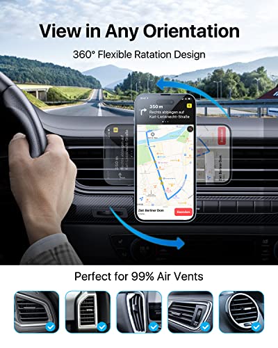 andobil Magnetic Phone Holder for Car - Strongest Magnet & Safer Driving, MagSafe Vent Mount 360° Adjustable Magnetic Phone Holder Compatible with iPhone14 Pro/14 13 12 Pro Max MagSafe Car Accessories