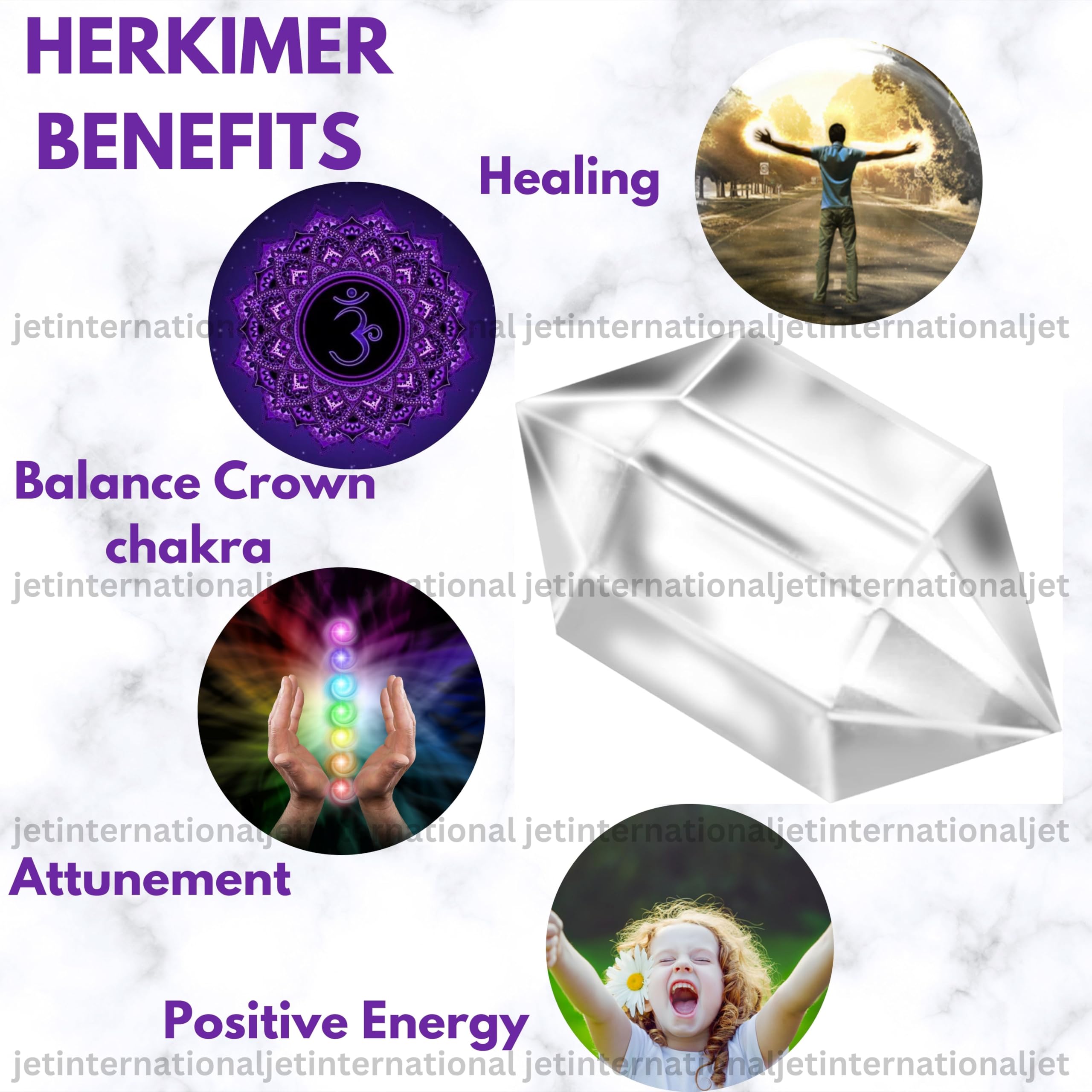Jet Beautiful Crystal Quartz Herkimer Gemstone Sphatik Diamond Healing Crystal Natural Authentic Good Luck Genuine Divine Holy Pious Metaphysical Brazil Esoteric