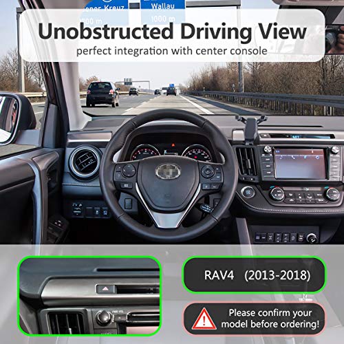 AYADA Phone Holder Compatible with Toyota RAV4, Phone Holder Phone Mount Upgrade Design Gravity Auto Lock Stable Without Jitter Easy to Install 2013 2014 2015 2016 2017 2018 Hybrid Accessories