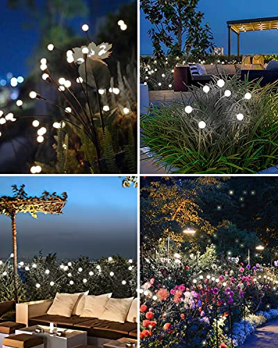 Otdair Solar Lights for Outside Garden,New-Upgraded 4 Pack Solar Lights Outdoor Waterproof,Outdoor Lights Solar Powered,Garden Lights Solar Outdoor for Backyard Garden White 8LED