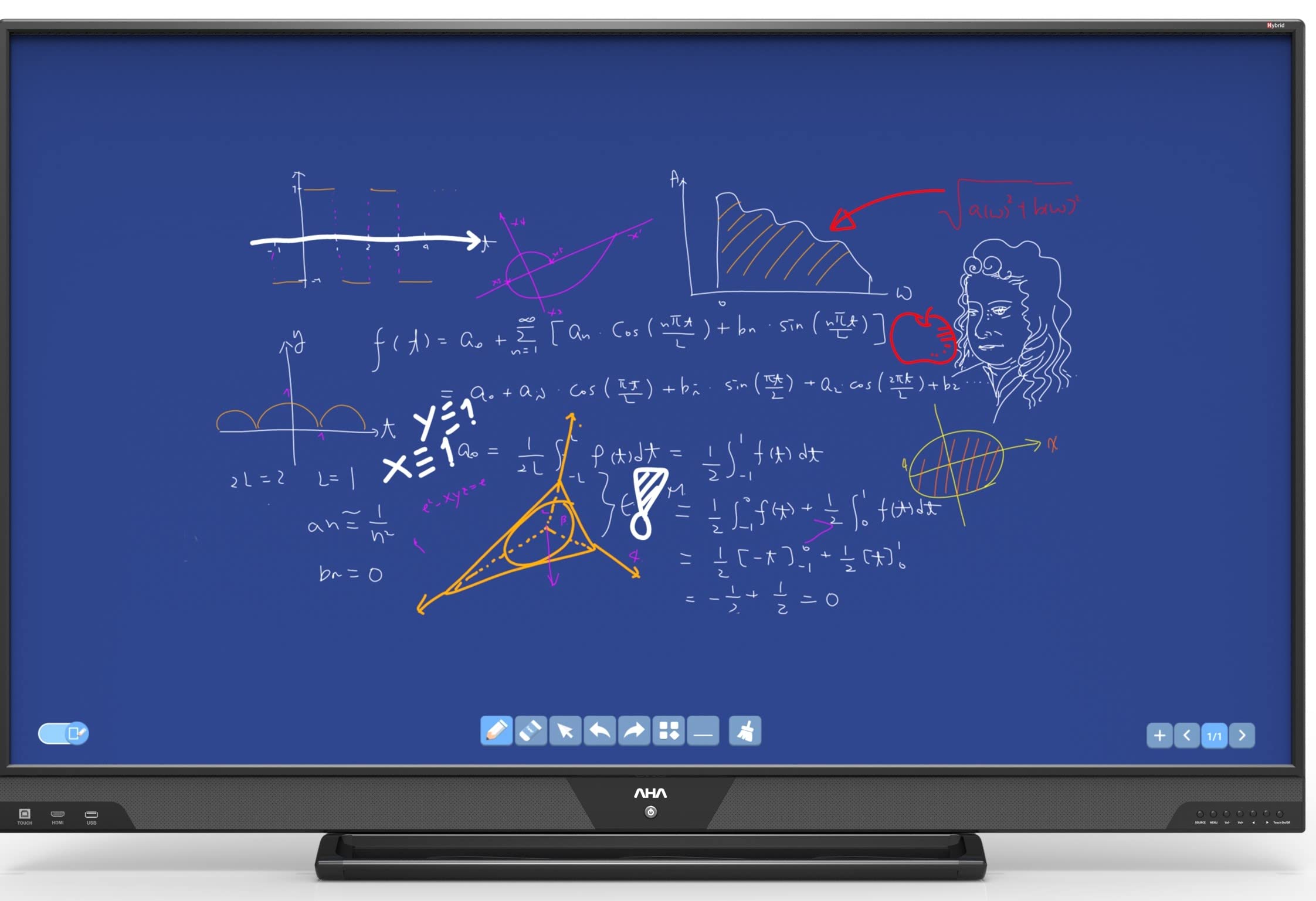 Polyboard AHA Ultra_8286 Interactive Flat Panel Display 4K UHD Smart Board(55 and 75 inches Available) Black 86inch_ULTRA-8286