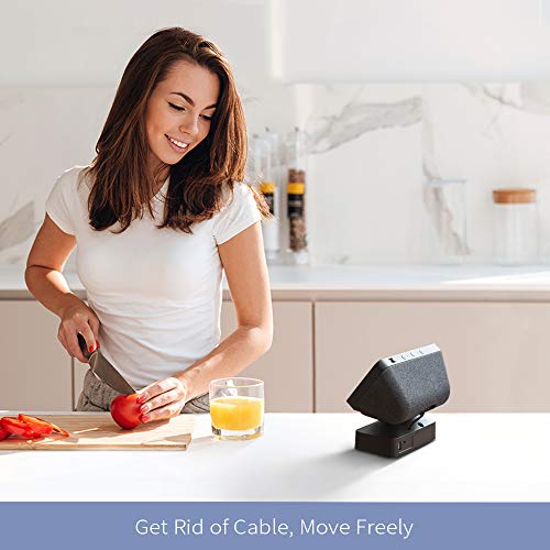 GGMM ES5 Battery Base for Show 5, Wireless Show 5 Battery Base Make Smart Speaker Portable, Show 5 Stand, Magnetic Attachment, Black (Show 5 Not Included)