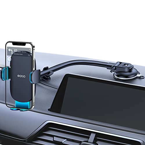 OQTIQ Windshield Phone Mount for Car [Gooseneck 13" Long Arm] Car Phone Holder Mount Dashboard Windshield Strong Suction Cup Cell Phone Holder Car Truck for iPhone 14 13 Pro Max All Mobile Phones