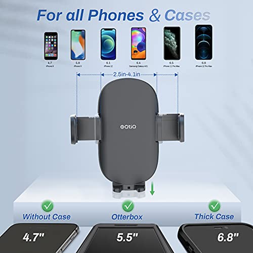 OQTIQ Windshield Phone Mount for Car [Gooseneck 13" Long Arm] Car Phone Holder Mount Dashboard Windshield Strong Suction Cup Cell Phone Holder Car Truck for iPhone 14 13 Pro Max All Mobile Phones