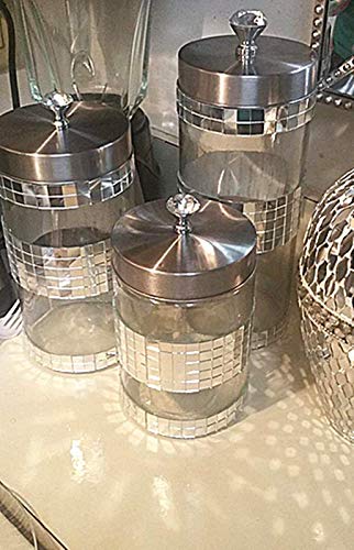 Self Adhesive Real Glass Silver Mirrors Mosaic Tiles Sticker for Craft Square Glass Tiles,2400pcsMirrors 5mm by 5mm