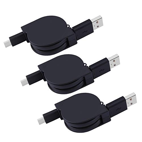 Retractable USB Type C Cable Type C Charger USB C to USB A Data Sync Charging Cord Note 8 Charger for Samsung Galaxy Note 9,S22 S9 S8 Plus,Google Pixel 6 5 2XL,LG G5 G7 V35 ThinQ,V30,ZTE Blade Z Max X
