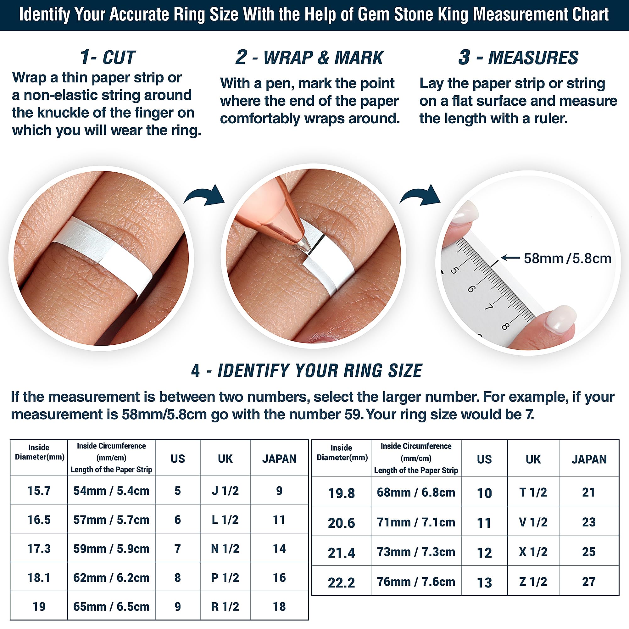 Gem Stone King 4-Stone Gemstone Birthstone and Lab Grown Diamond Wedding Band Ring For Women | 925 Silver and 10K Yellow Gold | Available In Size 5, 6, 7, 8, 9