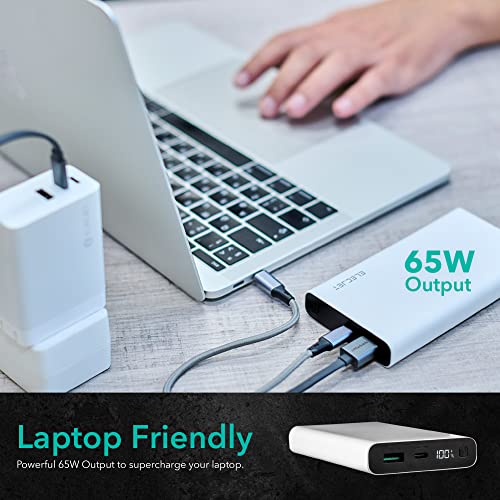 ELECJET 65W, 10,000mAh Apollo Ultra A10X Portable Power Bank | Super Fast Charging, Graphene Battery Pack for iPhone, Samsung, MacBook, iPad, AirPods & More. Rapid-Charge Smartphone, Tablet or Laptop