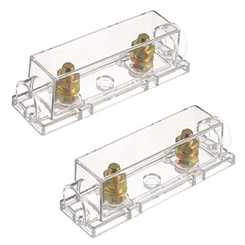 BOJACK Clear Shell ANL Fuse Holder for Audio and Video System（Pack of 2 Pcs ）