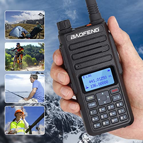 Ham Radio Baofeng BF-H6 10W High Power Two Way Radio Dual Band Handheld Walkie Talkie with Extra Battery Car Charger Programming Cable etc,2Pack