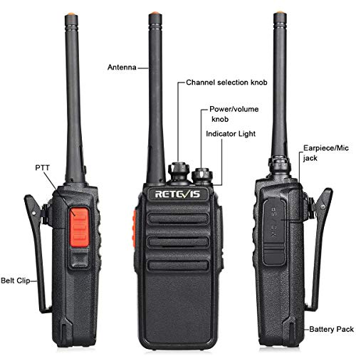 Retevis H-777S Walkie Talkies 2 Way Radios,Two Way Radio Rechargeable Long Range,VOX Hands Free USB Charger Dock Sturdy,Workers Business Company School Hotel Retail(20 Pack)