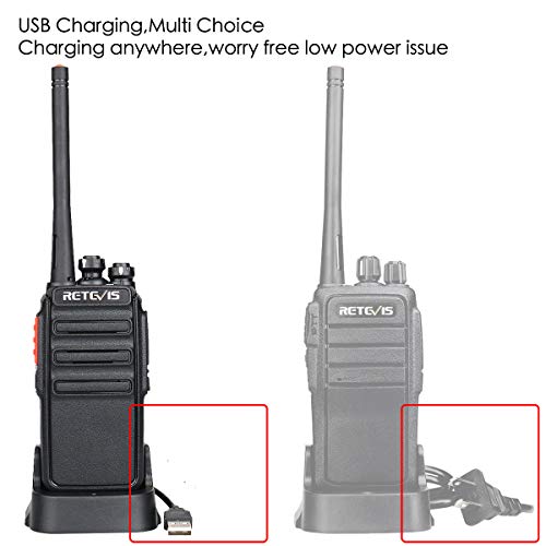 Retevis H-777S Walkie Talkies 2 Way Radios,Two Way Radio Rechargeable Long Range,VOX Hands Free USB Charger Dock Sturdy,Workers Business Company School Hotel Retail(20 Pack)
