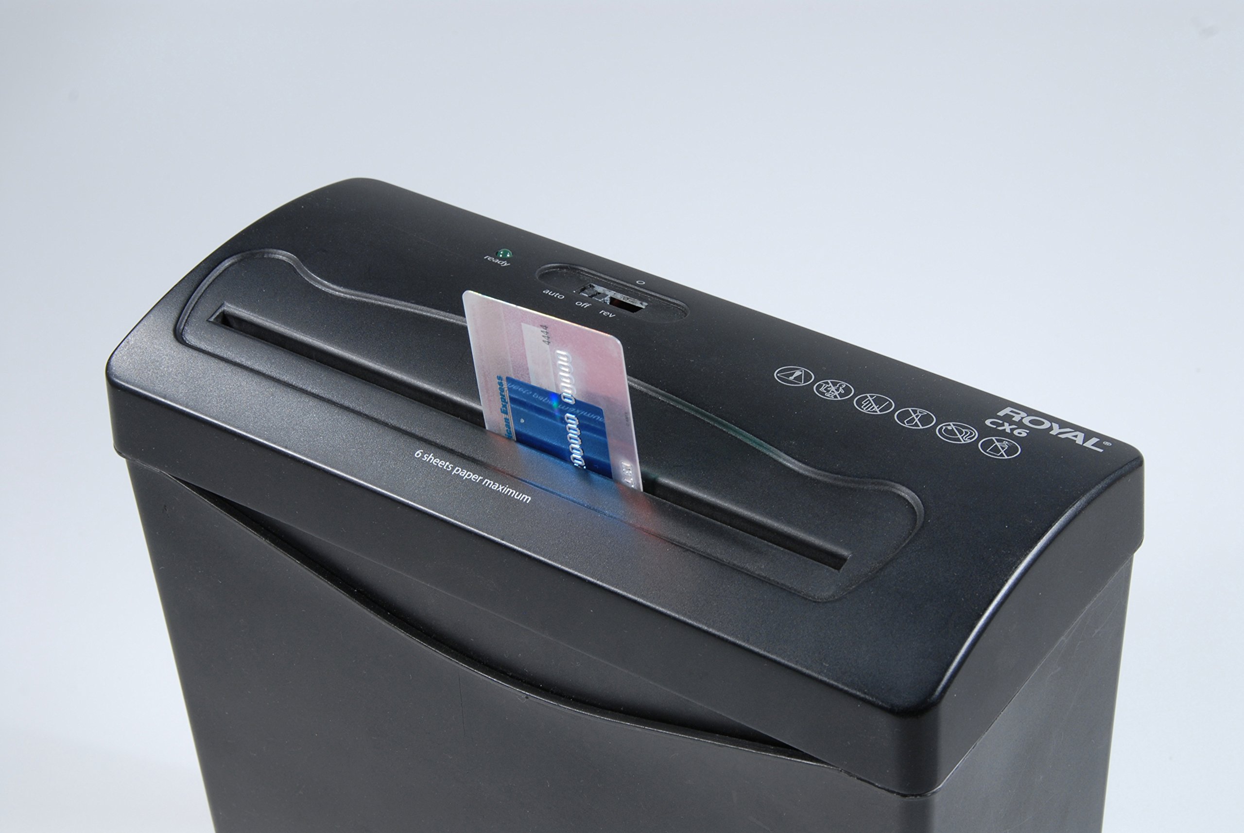 Royal CX6 Cross-Cut Shredder - Black (29183G-BK)