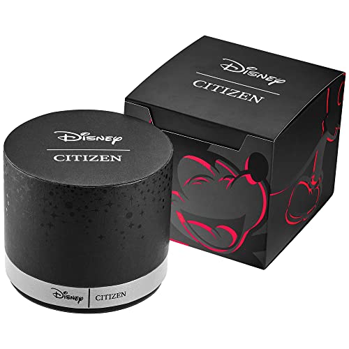 Citizen Eco-Drive Ladies' Disney Minnie Mouse Gardening Watch, Gold Tone with Coral Strap, Floral, 3-Hand Date, 36mm (Model: FE6087-04W)