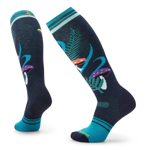 Smartwool Snowboard Full Cushion Fungi Fabulous OTC Socks - Women's Deep Navy Small