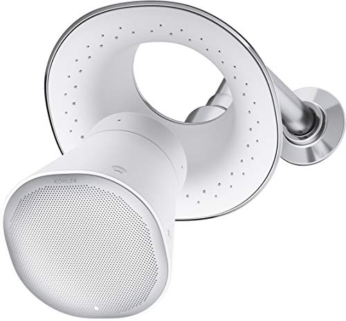 KOHLER Moxie Bluetooth Showerhead, Shower Speaker, Waterproof Speaker, Shower Radio, Rechargeable Speaker, Portable Speaker, 2.5 GPM, K-28238-NKE-CP, Polished Chrome