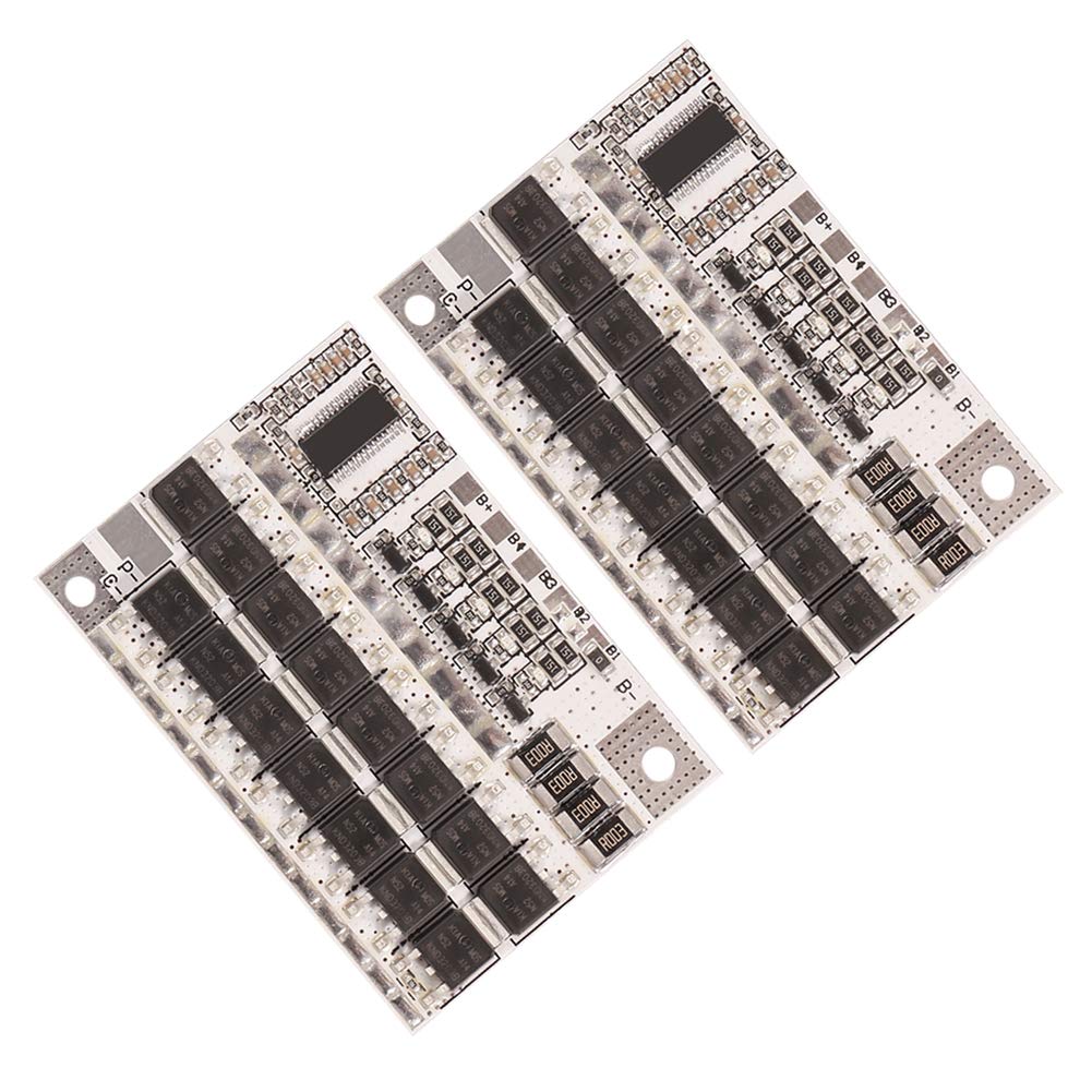 ACEIRMC 2pcs 4S 12V 100A BMS Li-ion LMO Ternary Lithium Battery Protection Circuit Board Li-Polymer Balance Charging Module (4S 12V)