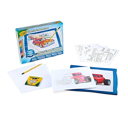 Crayola Light Up Tracing Pad - Blue, Tracing Light Box for Kids, Drawing Pad, Toys for Kids, Gift for Boys & Girls, Ages 6, 7, 8