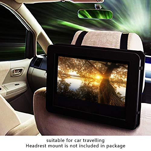 GOFEI Portable DVD Player with Rechargeable Battery, Supports SD Card and USB, with 10.2" Swivel Screen, Remote Controller, for Home, Kids
