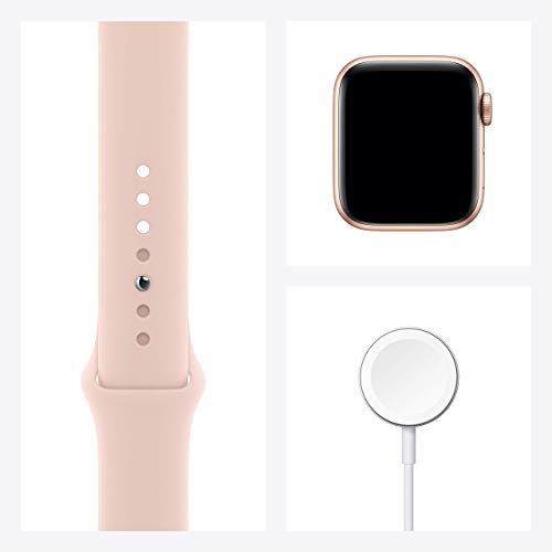 Apple Watch Series 6 (GPS + Cellular, 40mm) - Gold Aluminum Case with Pink Sand Sport Band (Renewed)