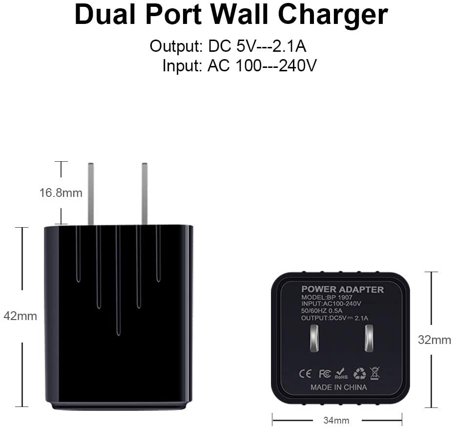 Fast Charger Type C Charging Block USB Wall Plug Android Phone Fast Car Charger Adapter C Type Charging Cable 3FT 6FT for Samsung Galaxy S23 S22 Plus S22 Ultra S21 FE S20 S10 A10e A11 A12 A13 A21 A51