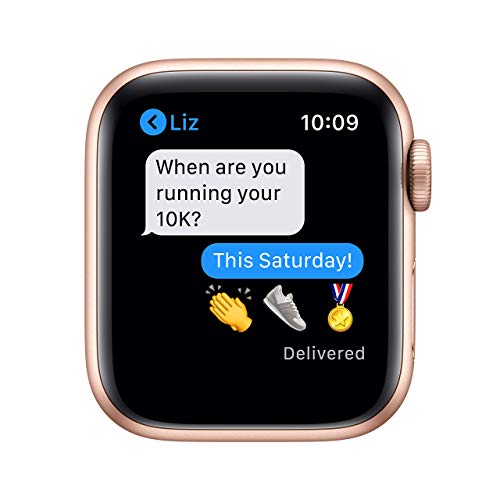 Apple Watch Series 6 (GPS + Cellular, 40mm) - Gold Aluminum Case with Pink Sand Sport Band (Renewed)