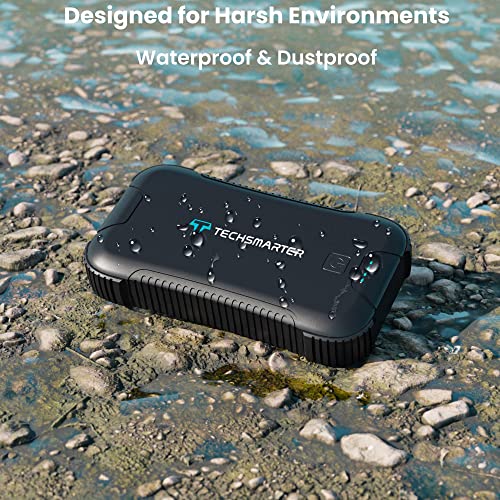 TECHSMARTER 30000mah Rugged & Waterproof 45W USB-C PD Heavy Duty Power Bank, Portable Charger for Camping, Outdoor with Flashlight. Compatible with iPhone, Galaxy, iPad, MacBook, Steam Deck