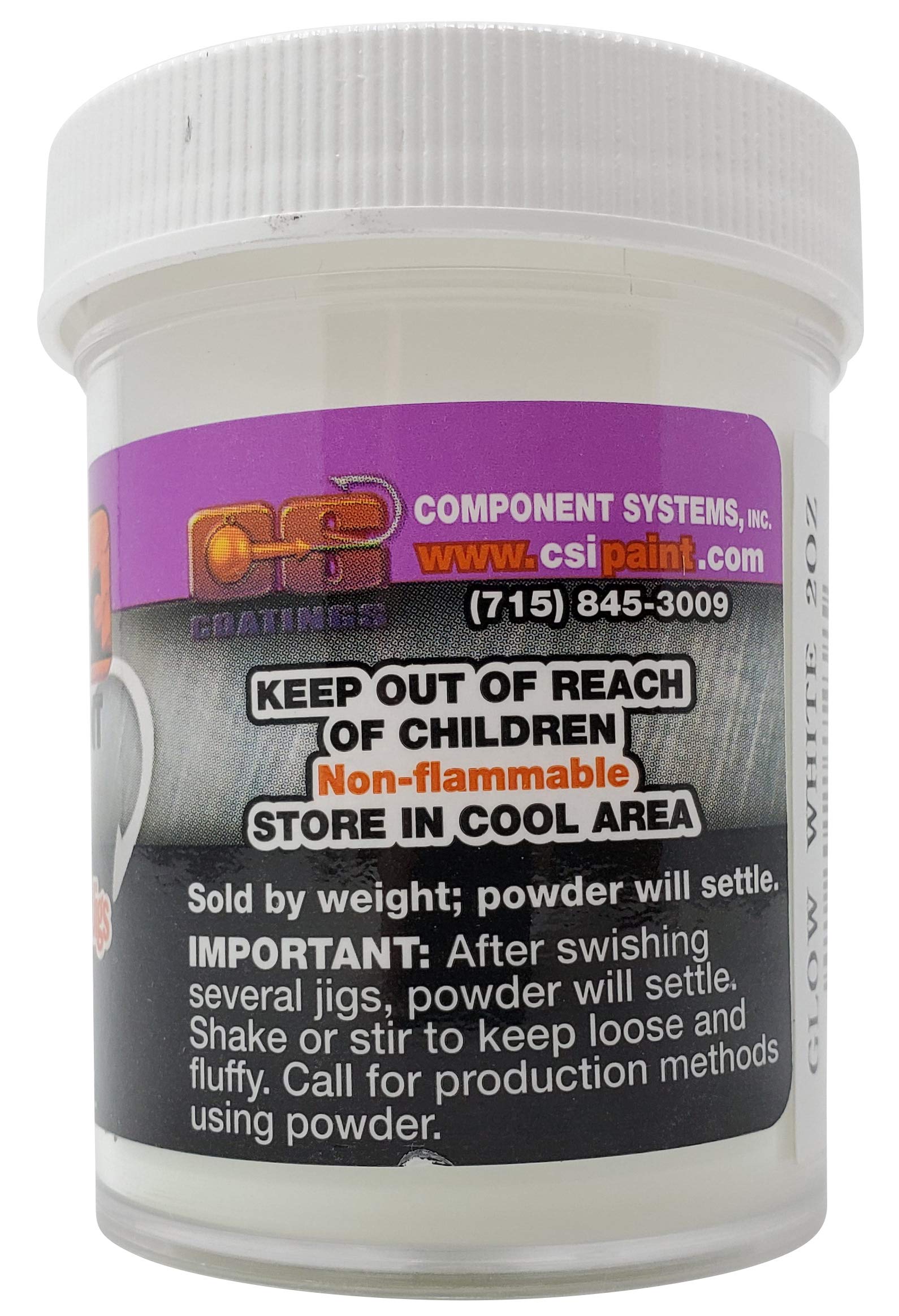 Pro-Tec Powder Paint 2 oz Jar (Glow White)