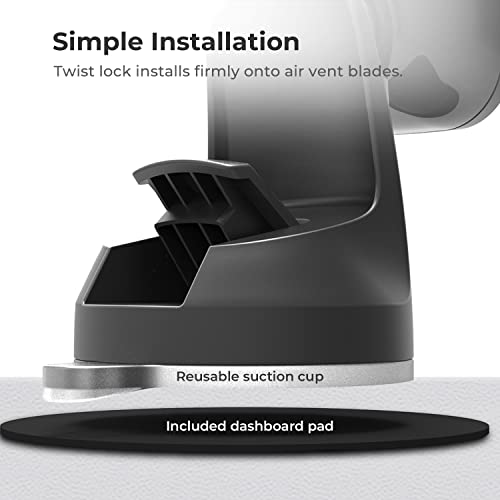 iOttie iTap 2 Magnetic Dashboard Car Mount Holder || Cradle for Samsung Galaxy S22, Google Pixel 7, Motorola Moto G, OnePlus 10, Sony Xperia & Other Android Smartphones