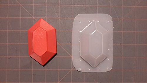 Gemstone Plastic Mold, Resin Mold, Soap Mold, polymer clay mold, gem mold, stone mold, nerd mold, jewelry mold, gamer mold, flexible mold (Mega)