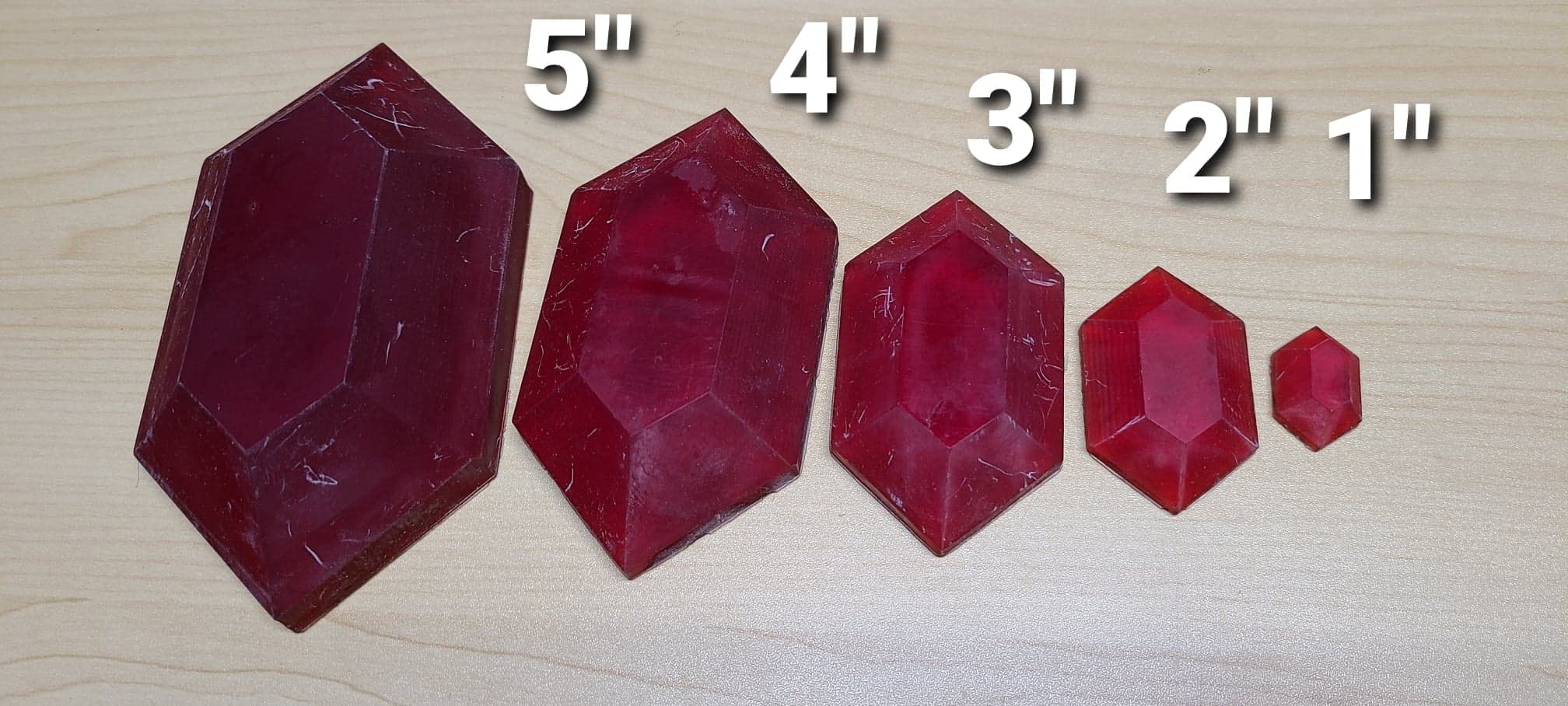 Gemstone Plastic Mold, Resin Mold, Soap Mold, polymer clay mold, gem mold, stone mold, nerd mold, jewelry mold, gamer mold, flexible mold (Mega)