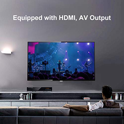 atune analog DVD Player HDMI CD Player with HD 1080p, All-Region Free, USB Input, Remote Control Multi-Angle Viewing AC/DC Adaptor Power Supply, Black