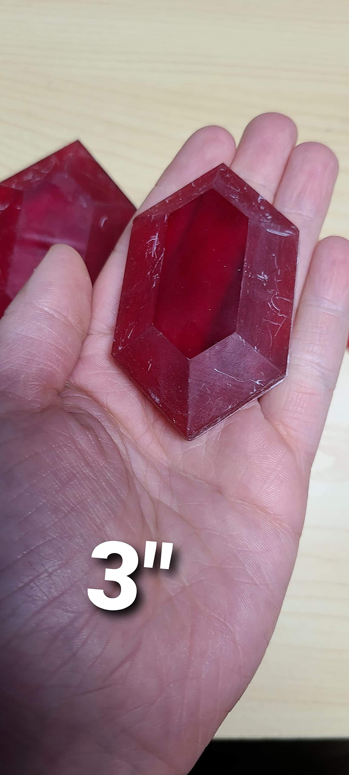 Gemstone Plastic Mold, Resin Mold, Soap Mold, polymer clay mold, gem mold, stone mold, nerd mold, jewelry mold, gamer mold, flexible mold (Mega)