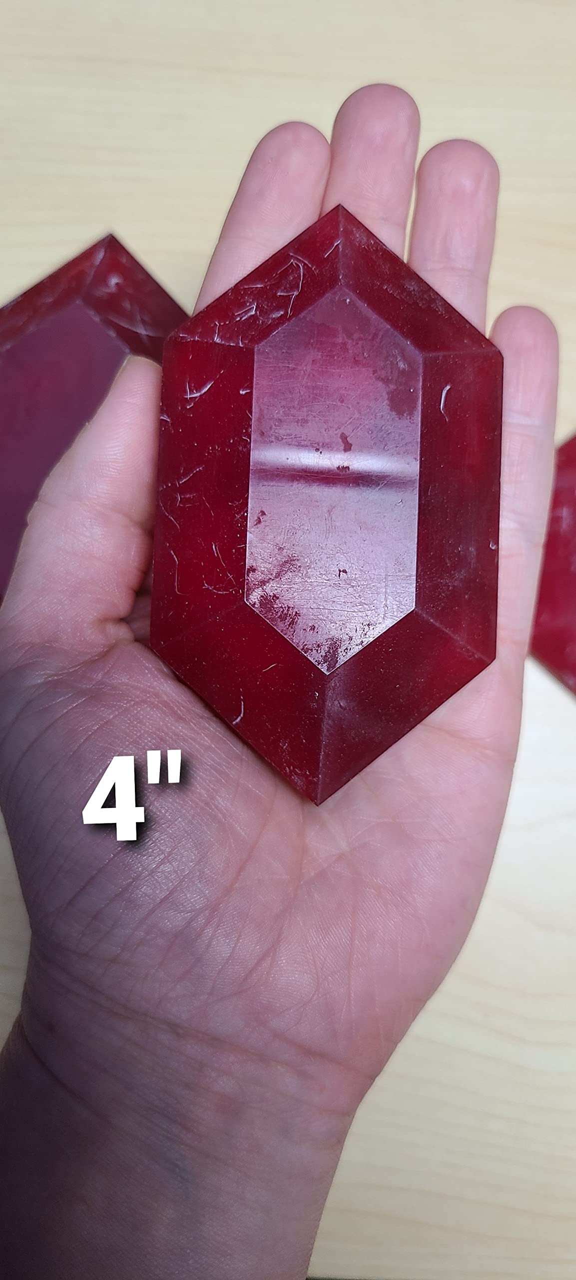 Gemstone Plastic Mold, Resin Mold, Soap Mold, polymer clay mold, gem mold, stone mold, nerd mold, jewelry mold, gamer mold, flexible mold (Mega)