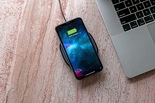 mophie 15W Universal Wireless Charge Pad, Qi-Compatible Charger for Samsung Galaxy, Google Pixel, Apple iPhone 11/12/13 (Mini, Pro, and Pro Max), iPhone XR/XS/SE/ 8 (Black)