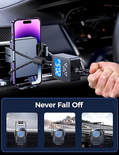 Wireless Car Charger,【1s Auto-Clamping & Never Fall Off】 15W Qi Fast Charging, Air Vent Car Phone Mount Wireless Charging for iPhone 13 Pro Max/13Pro/13/12/11, Samsung Galaxy S22 Ultra/S22/S21, etc